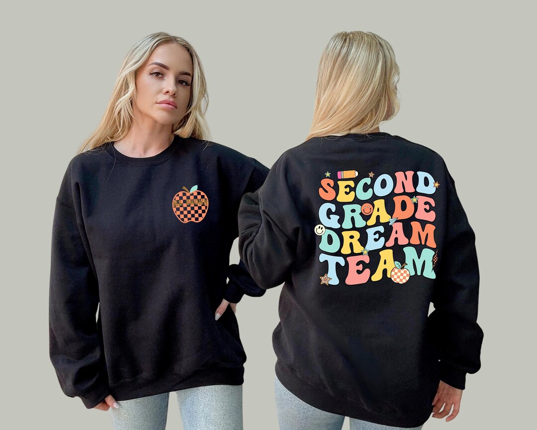Second Dream Team Sweatshirt, Custom Teacher Name Sweat, Custom Teacher ...