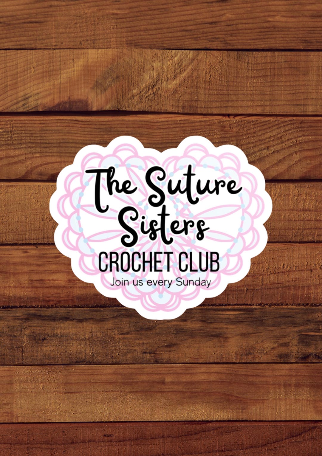 BW Suture Sisters Crochet Club Vinyl Decals - Etsy