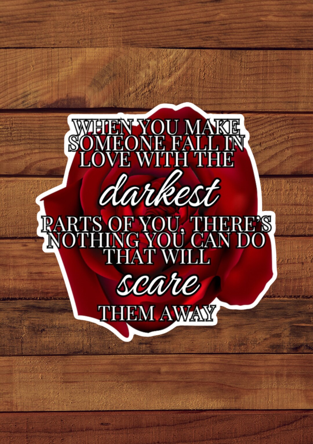 Darkest Parts of You Vinyl Decals - Etsy