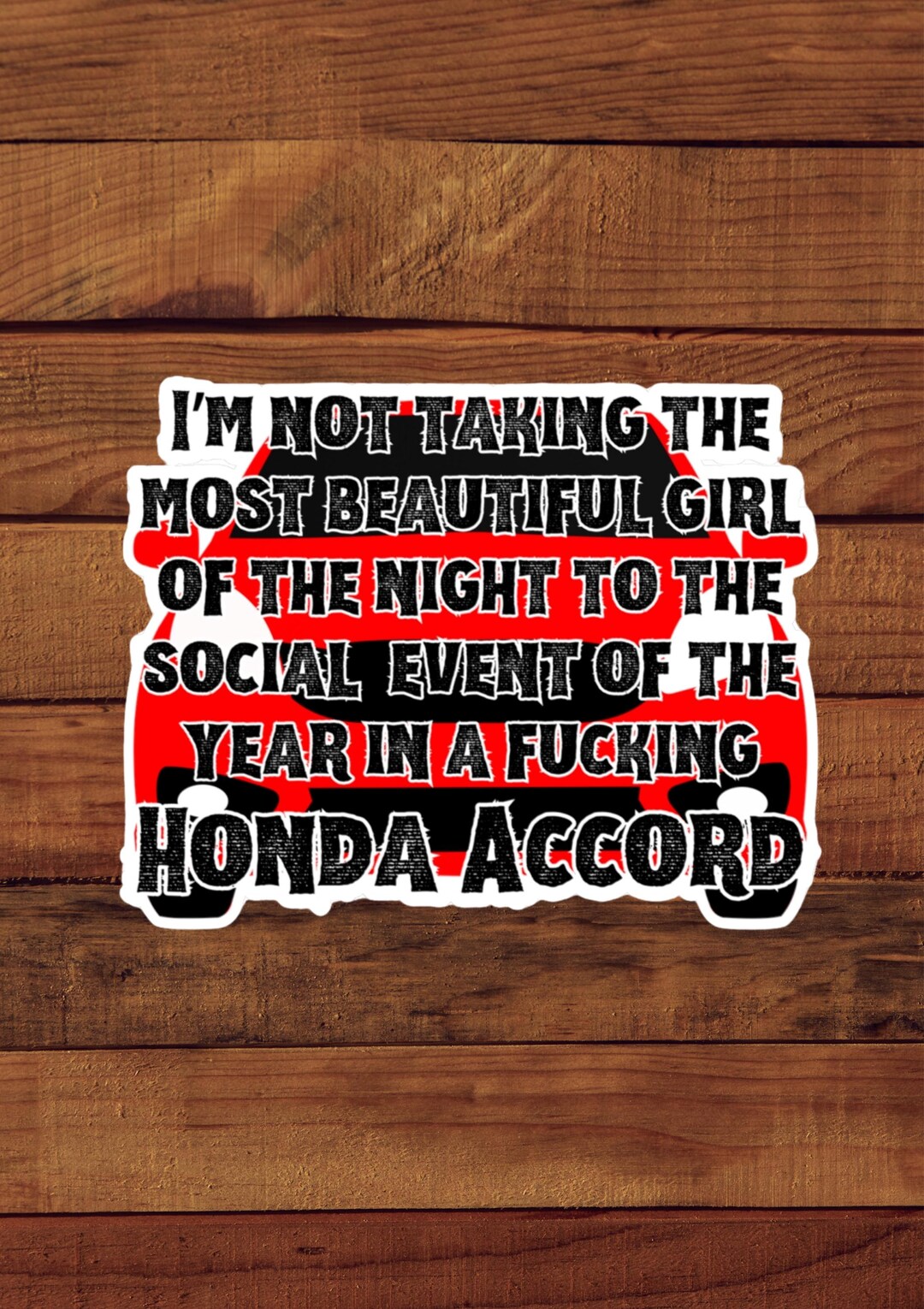 BW Honda Accord Vinyl Decals - Etsy