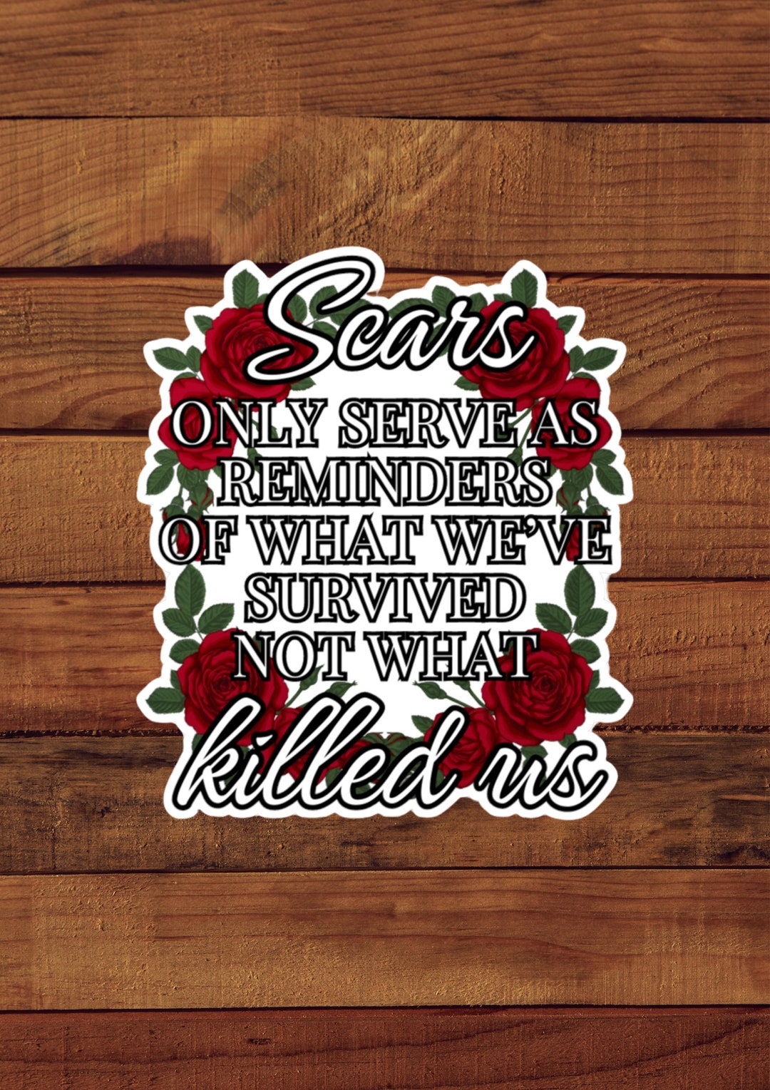 HD officially Licensed Scars Only Serve as Reminders Vinyl Decals - Etsy