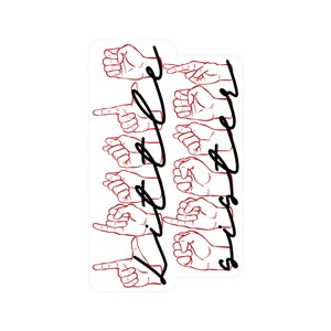 LR Sign Language Little Sister Vinyl Decals - Etsy