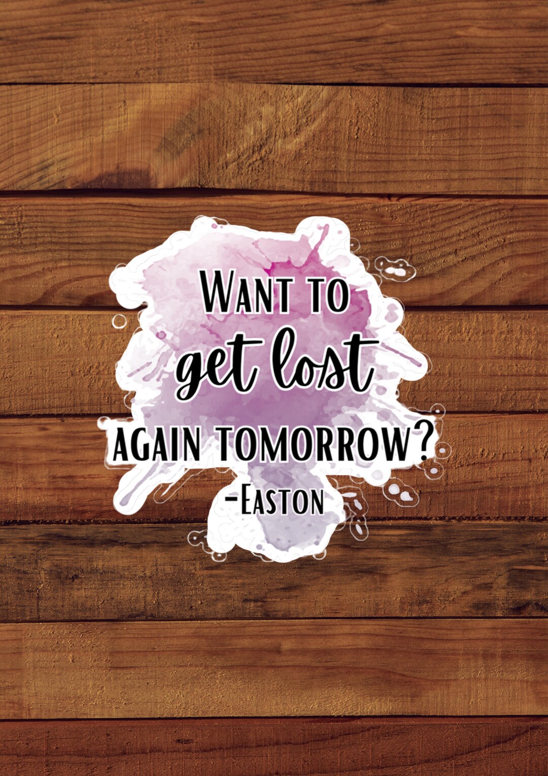 KS Want to Get Lost Vinyl Decals - Etsy