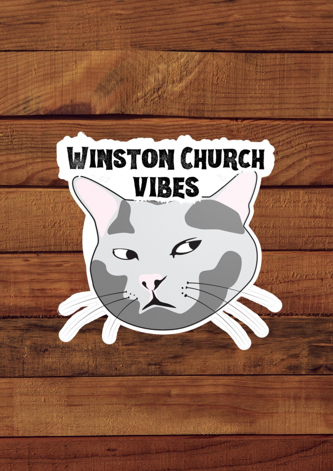 BW Winston Church Vibes Vinyl Decals - Etsy