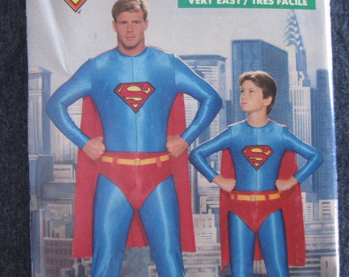 Superman Costume Pattern Butterick 5874 - Etsy