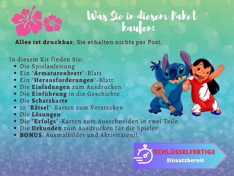 5/6 Years of Versions of LILO and STITCH in German, Both Original and ...