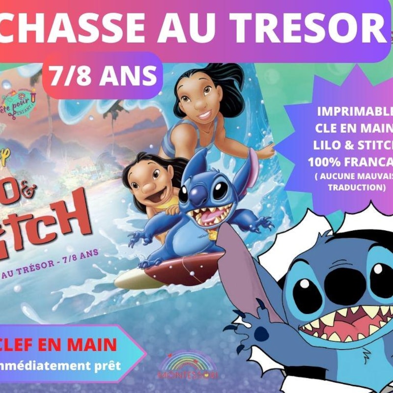 Thème anniversaire stitch - Etsy France