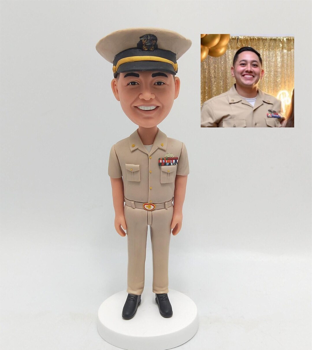 Custom Army Soldier Bobblehead, Personalized Navy Bobblehead, Custom ...