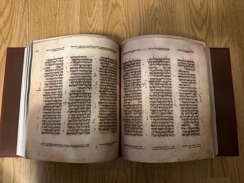 1008 THE LENINGRAD CODEX Hebrew Bible Manuscript Facsimile Large Size ...