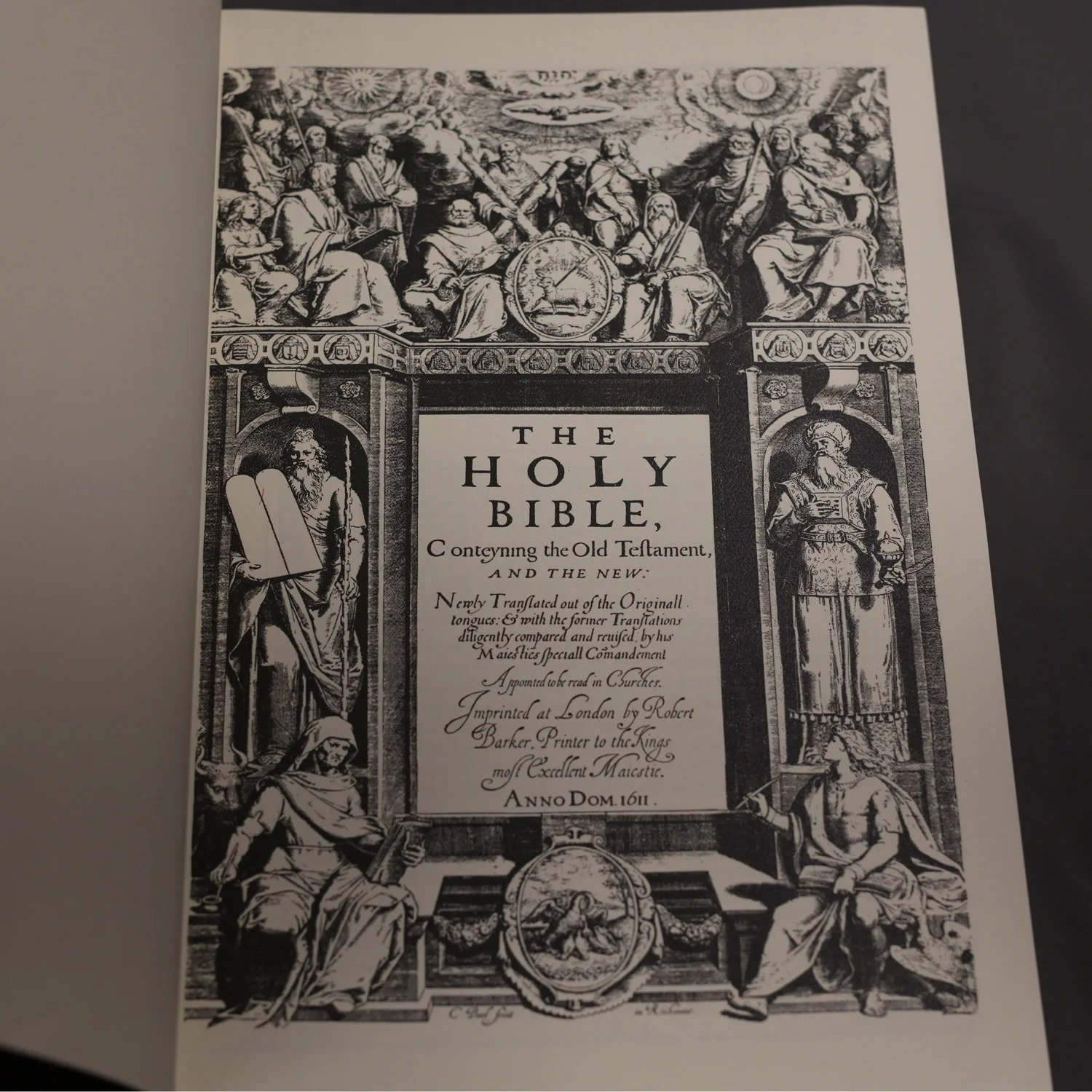 King James Bible - 1611 First Edition Facsimile Faithful Leather ...