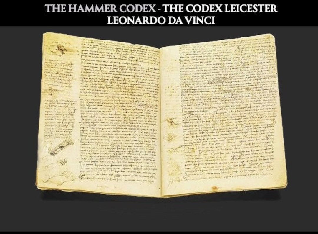 Hammer Codex Leonardo Da Vinci Codex Leicester Facsimile Faithful ...