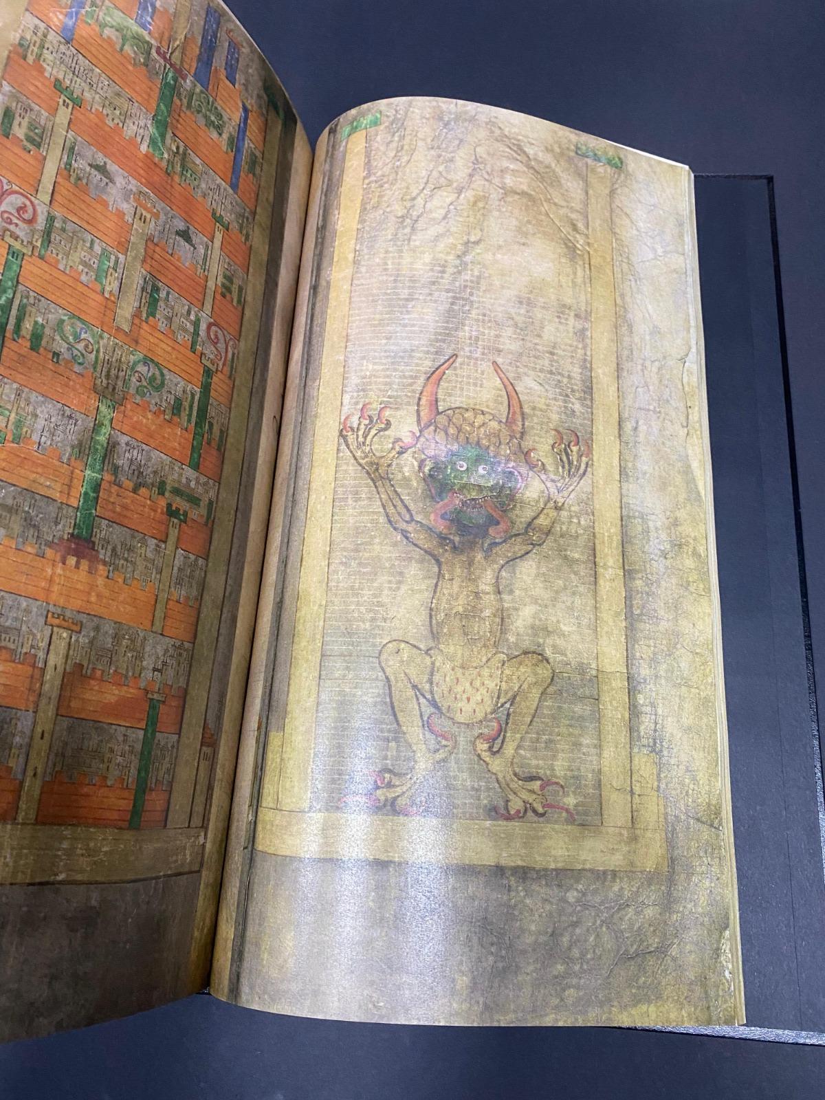 CODEX GIGAS Devil's Bible Reproduction Medieval Manuscript, Deluxe ...