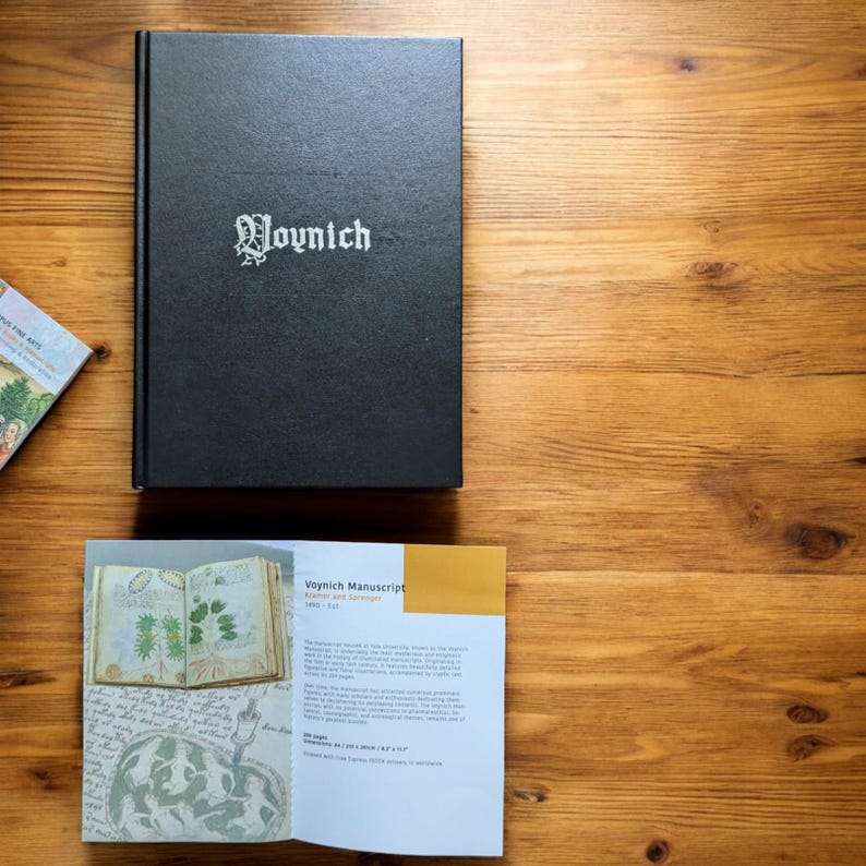 Voynich Manuscript Facsimile Faithful Leatherbound Reproduction ...