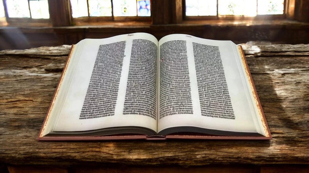 The Gutenberg Bible | Biblia Sacra Facsimile, Faithful Leather ...