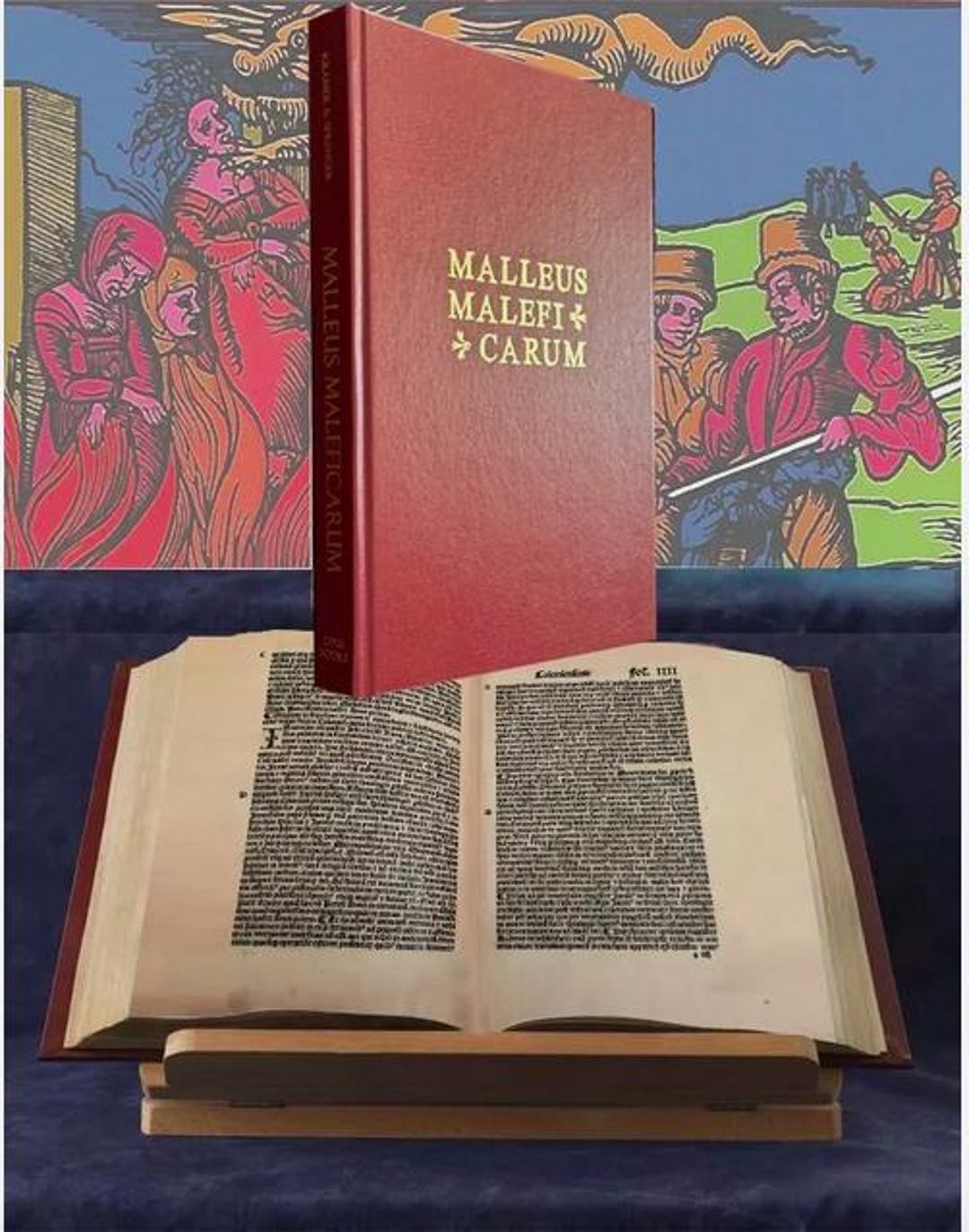 1519 Malleus Maleficarum Hammer of Witches Facsimile Burgundy Leather ...