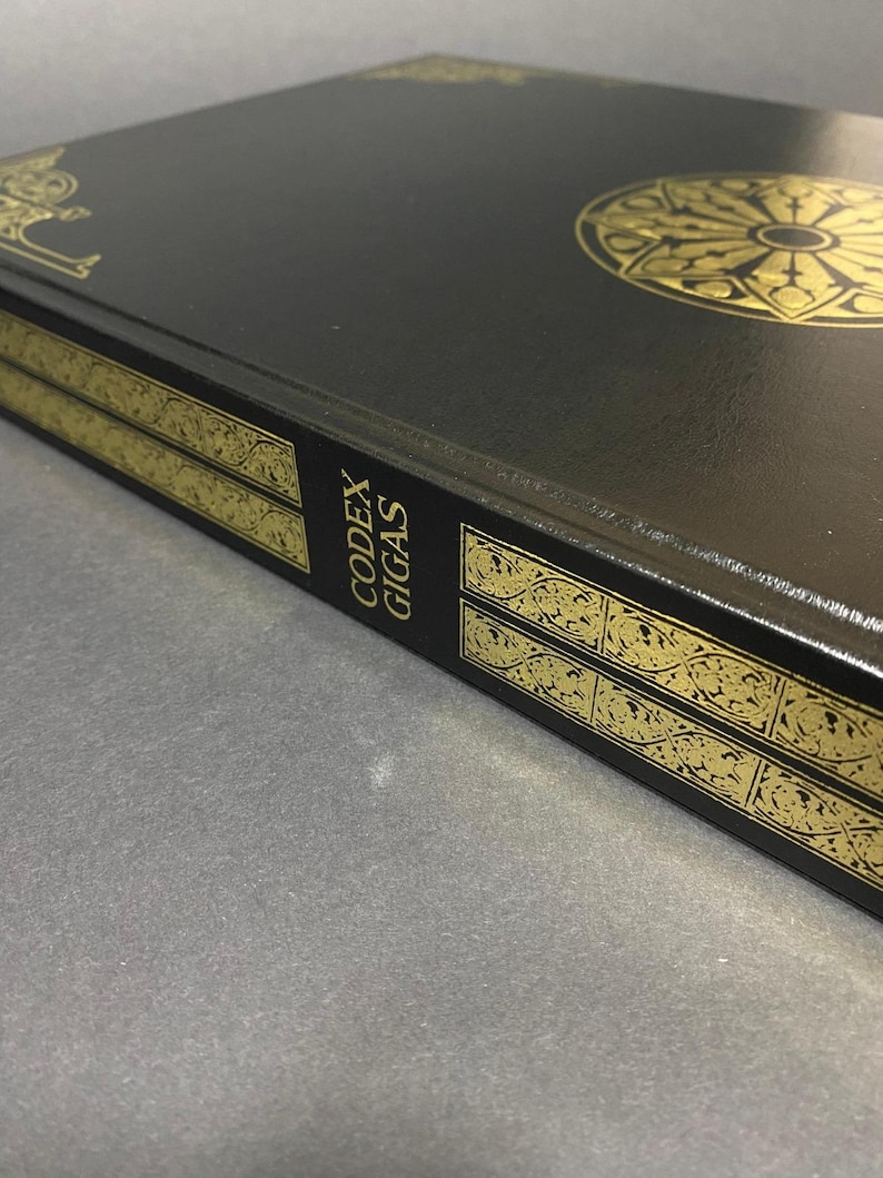 CODEX GIGAS Devil's Bible Reproduction Medieval Manuscript, Deluxe ...