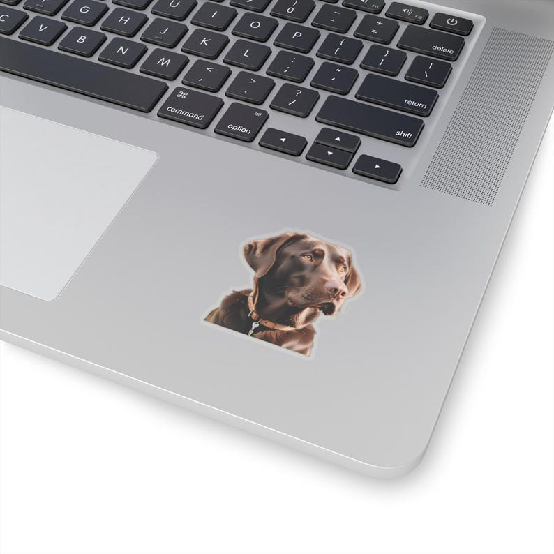 Chocolate Lab Sticker Kisscut Vinyl Decal - Etsy