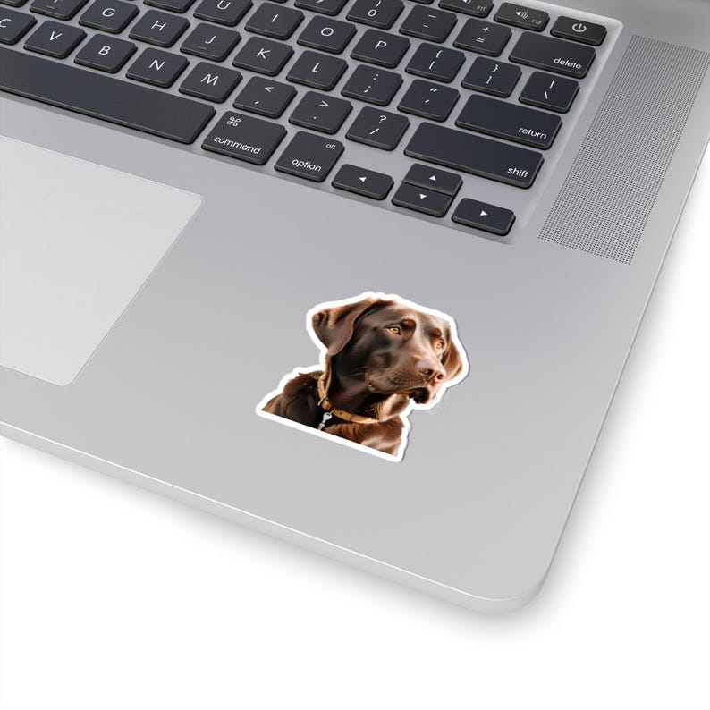 Chocolate Lab Sticker Kisscut Vinyl Decal - Etsy