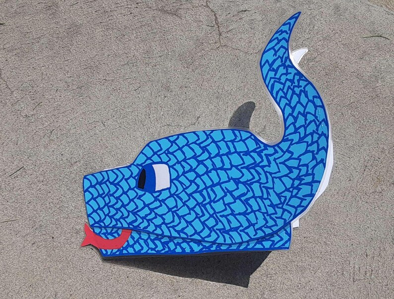 Dragon Hand Puppet. Snake Dragon. Paper Dragon Puppet - Etsy