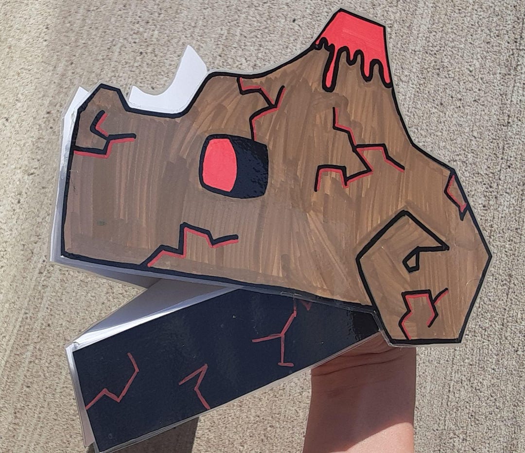 Dragon Hand Puppet. Volcano Dragon. Paper Dragon Puppet - Etsy