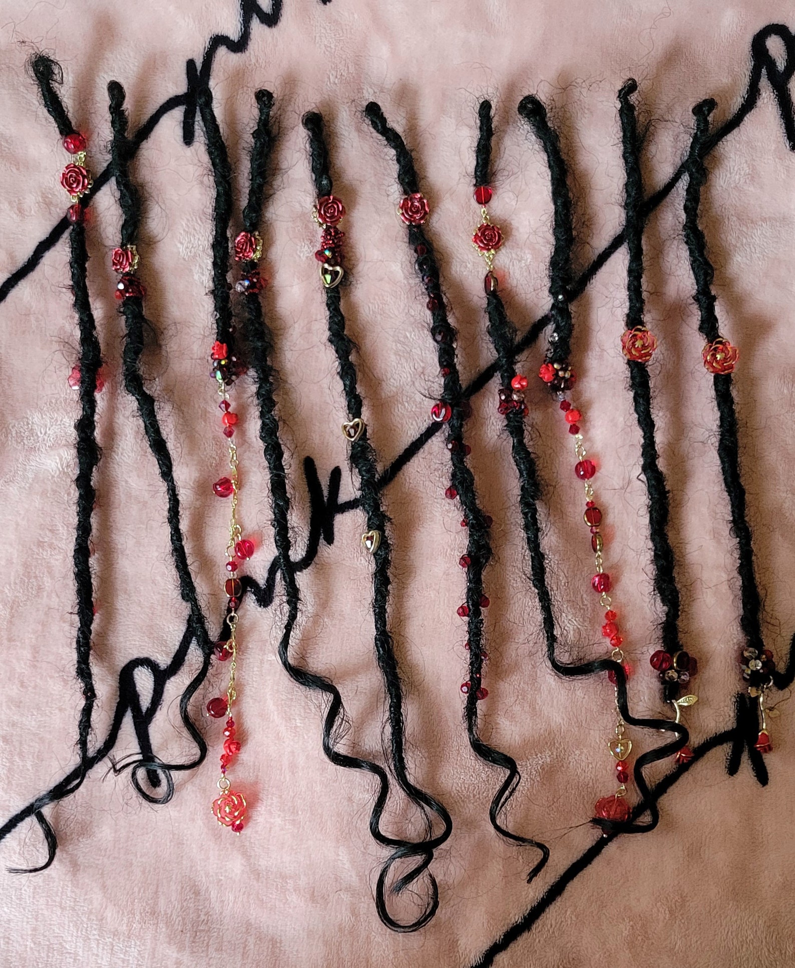 Rose Charm Crochet Locs - Etsy