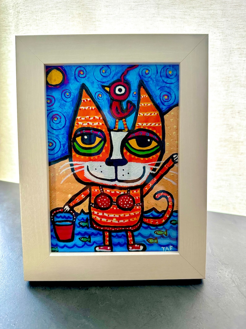 Tracey Ann Finley Framed Art Print Created From My Original Art Bikini ...