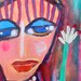 Tracey Ann Finley Original Mixed Media Paper Painting 18x24 Diva Series ...