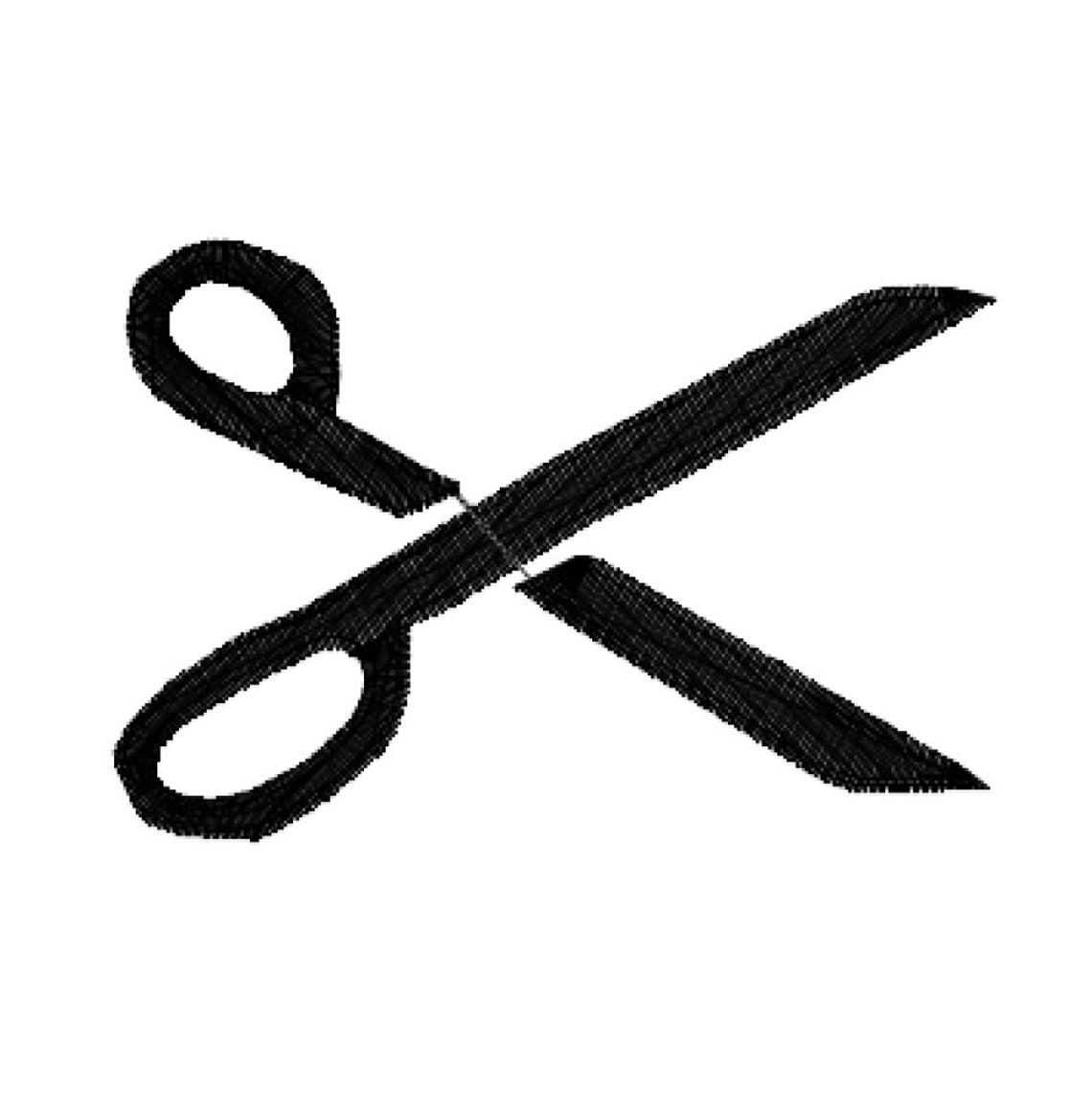 Scissors Machine Embroidery Design File - Etsy