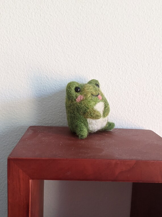 Needle felted frog toad art needle felted animal Art & Collectibles ...
