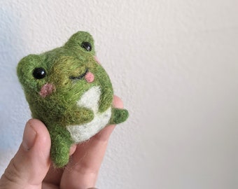 Felted Frog - Etsy