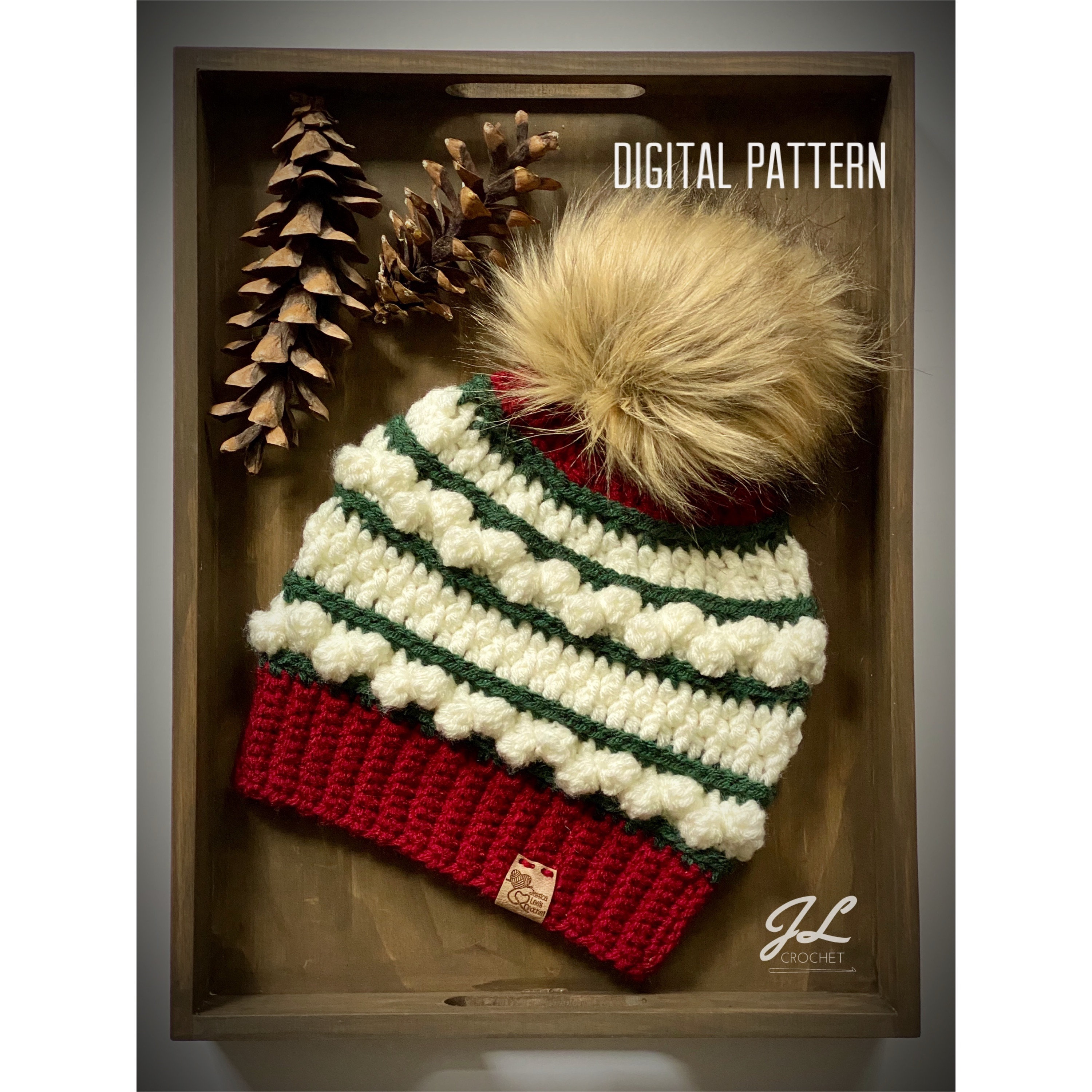 New Hampshire Cabin Beanie Pattern | PDF | Crochet Beanie | Crochet Hat ...