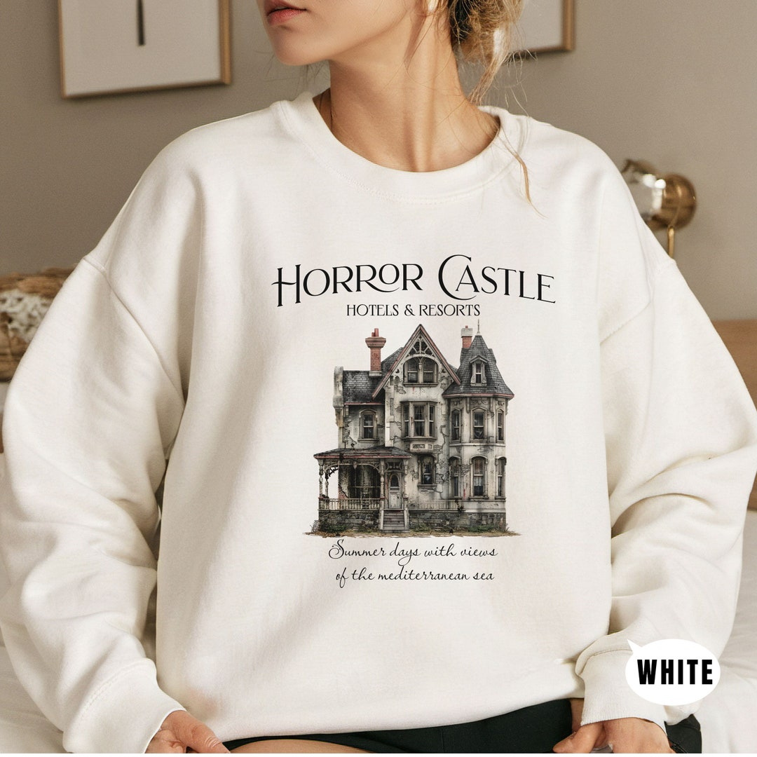 Horror Castle Hotels & Resorts Halloween Sweatshirt. Haunted House ...