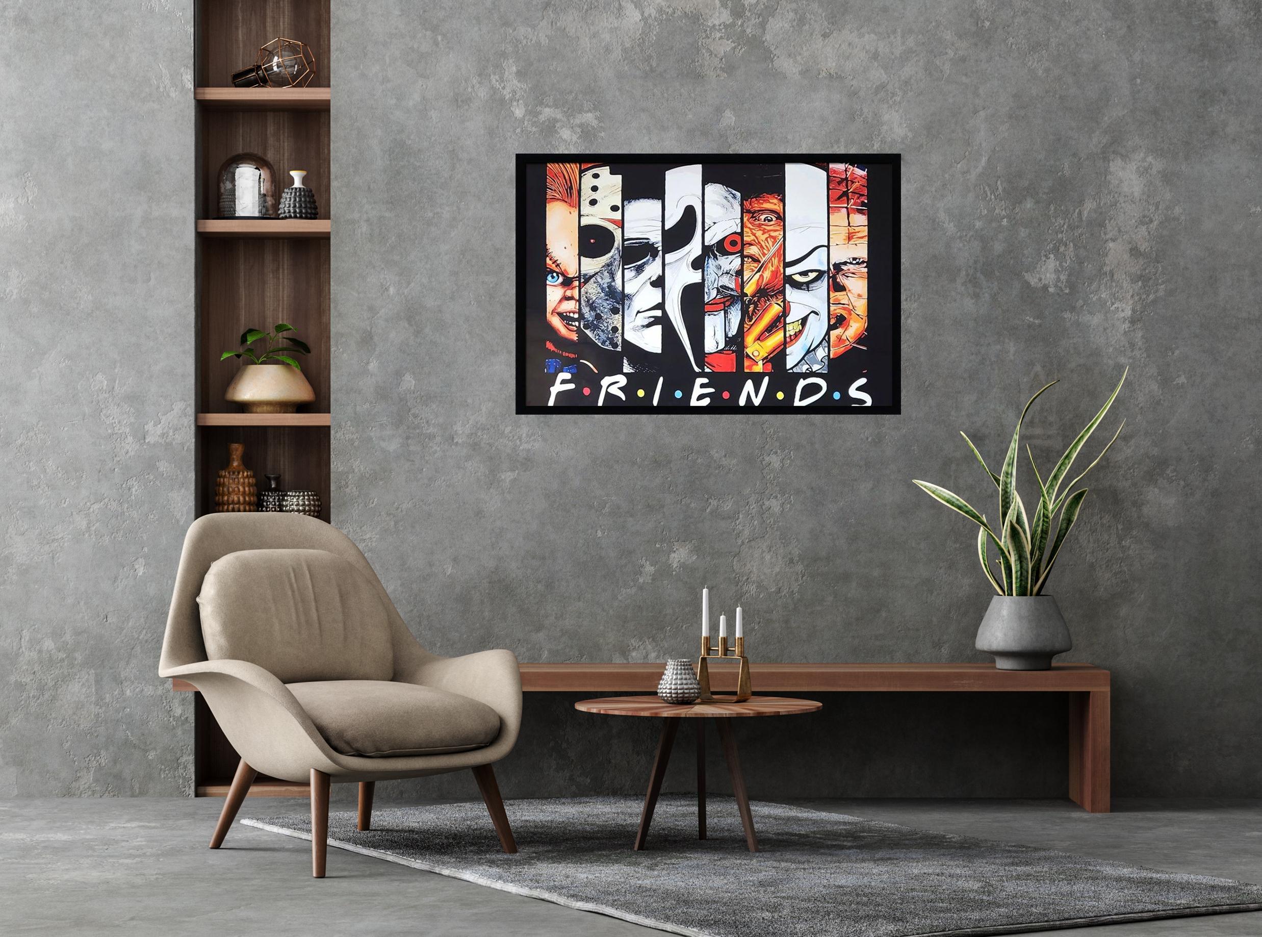 Slasher Horror Friends Poster - Etsy