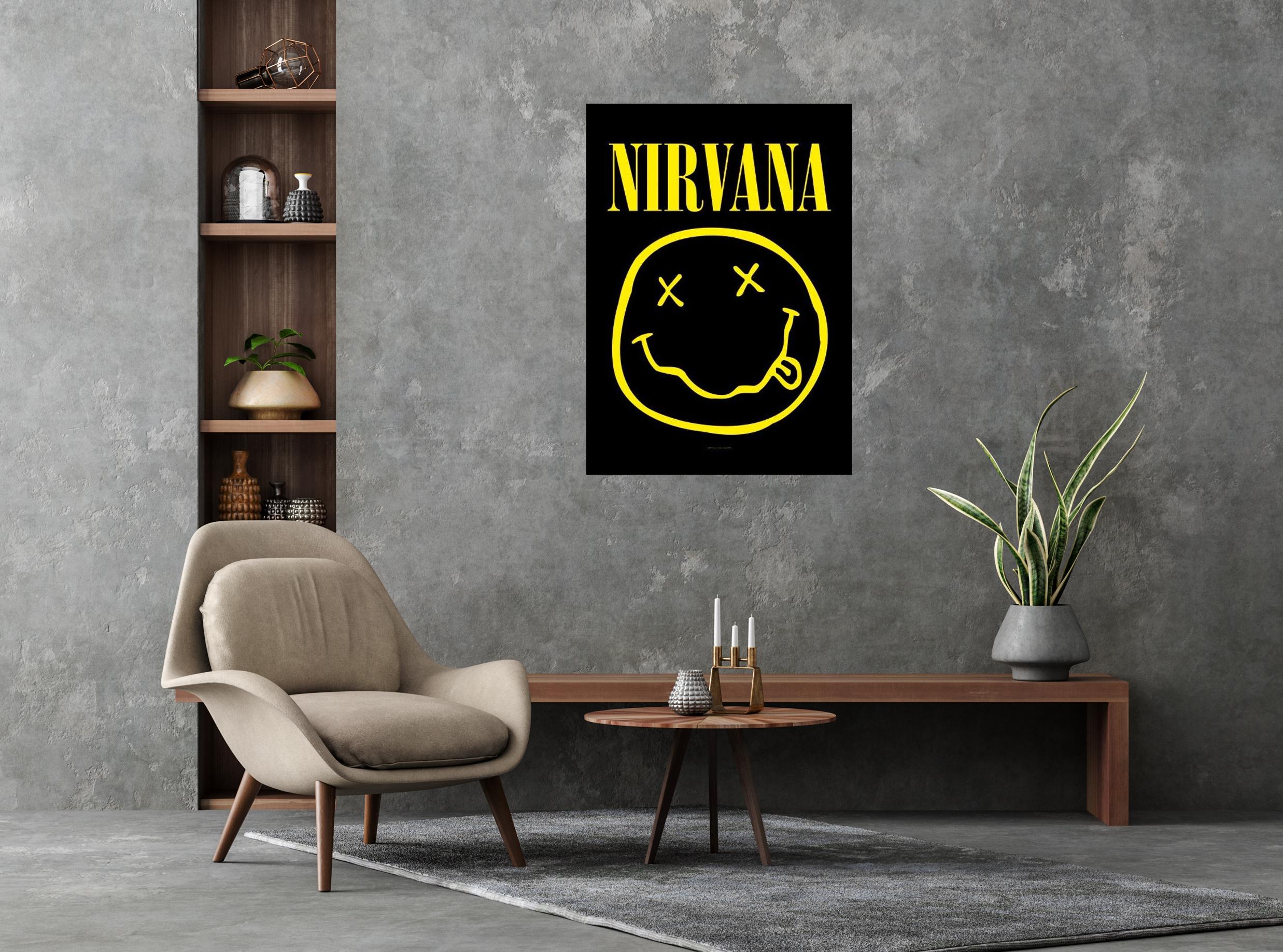 Nirvana Smiley Poster - Etsy