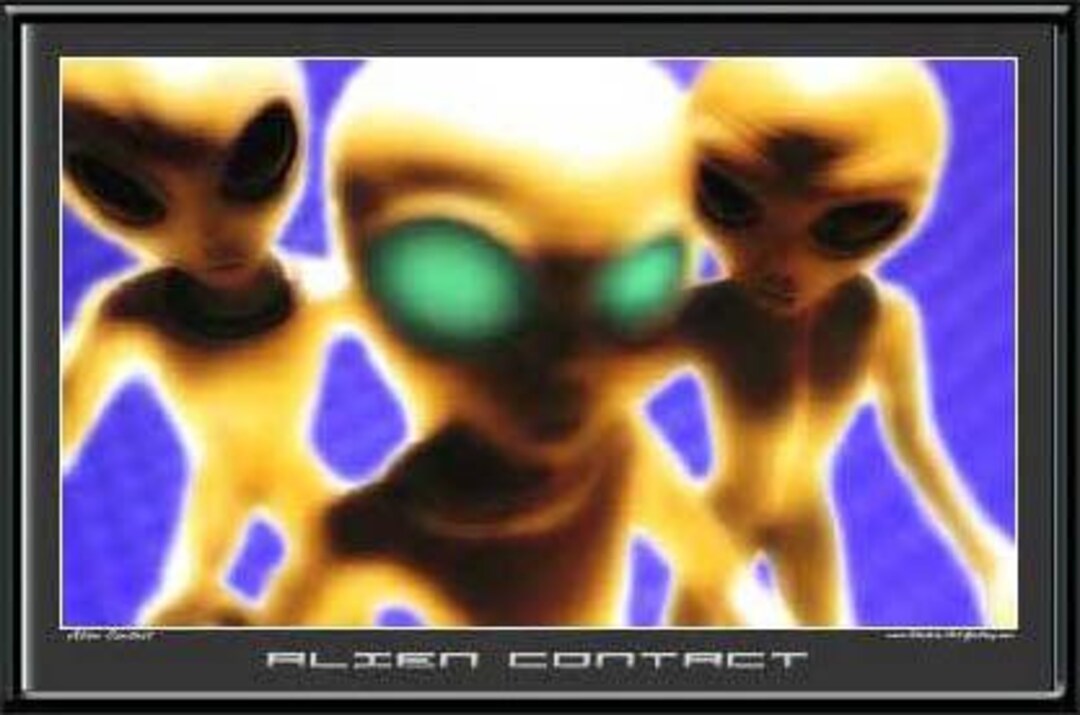 Alien Contact UFO Lighted Art - Etsy