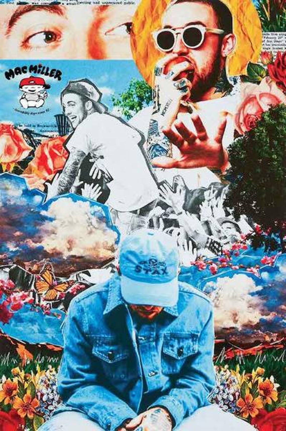 Mac Miller Collage Poster - Etsy
