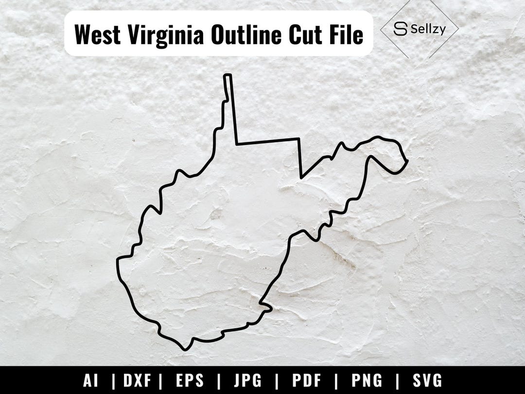 West Virginia Outline Svg Files | West Virginia Cut Files | West ...