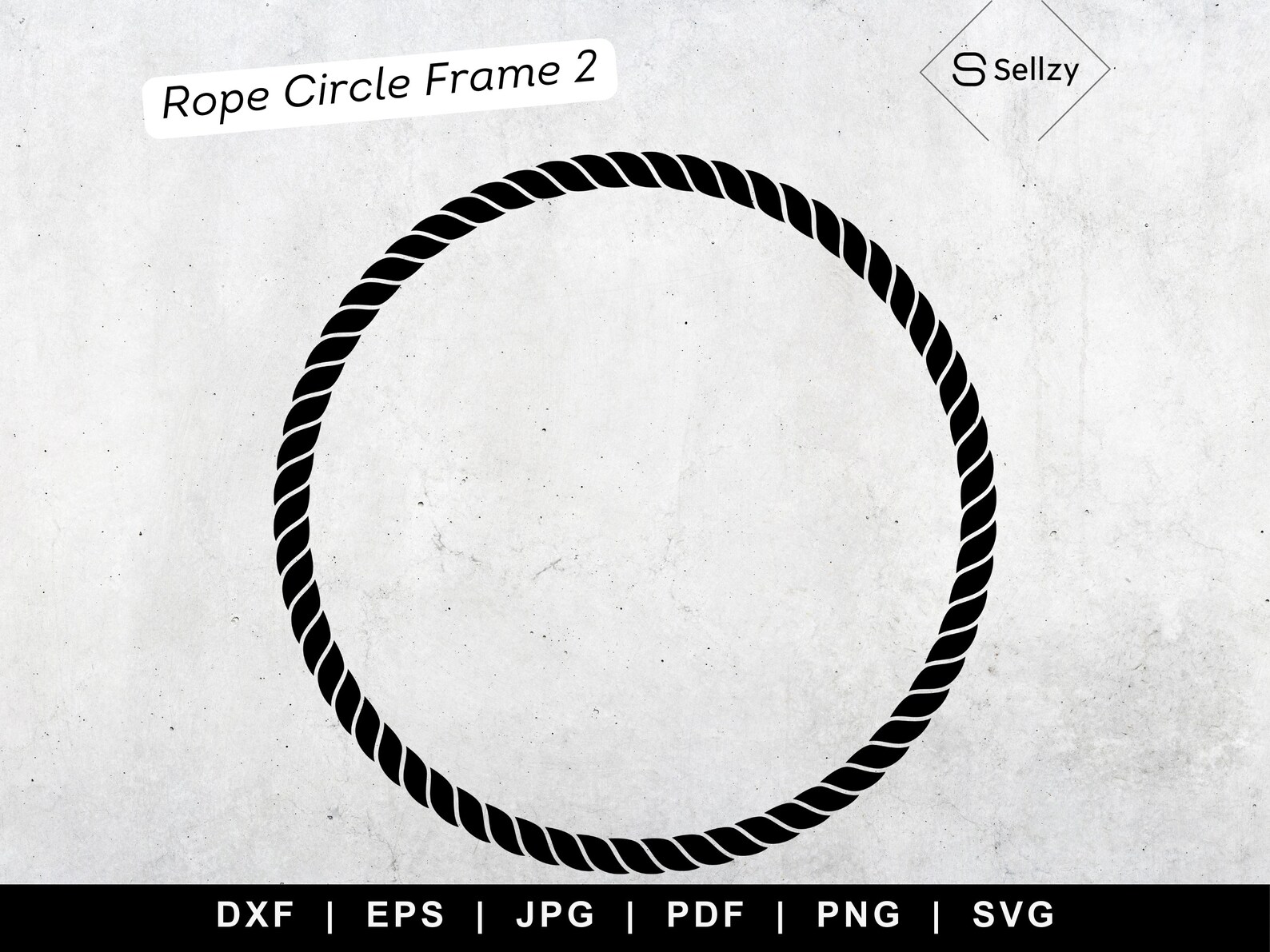Rope Circle Frame SVG | Rope Circle Frame Border SVG Files | Rope ...