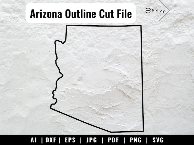 Arizona Outline SVG Files Arizona Cut Files Arizona Outline PNG Arizona ...