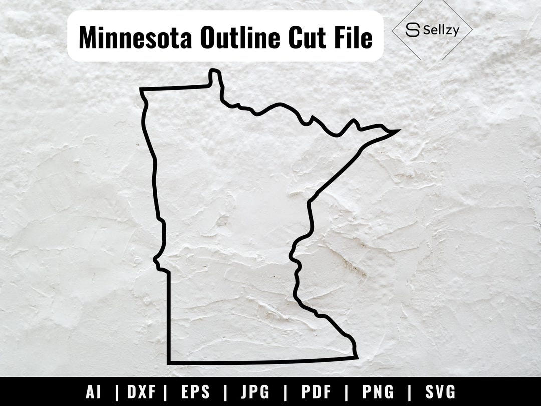 Minnesota Outline SVG Files | Minnesota Cut Files | Minnesota Vector ...