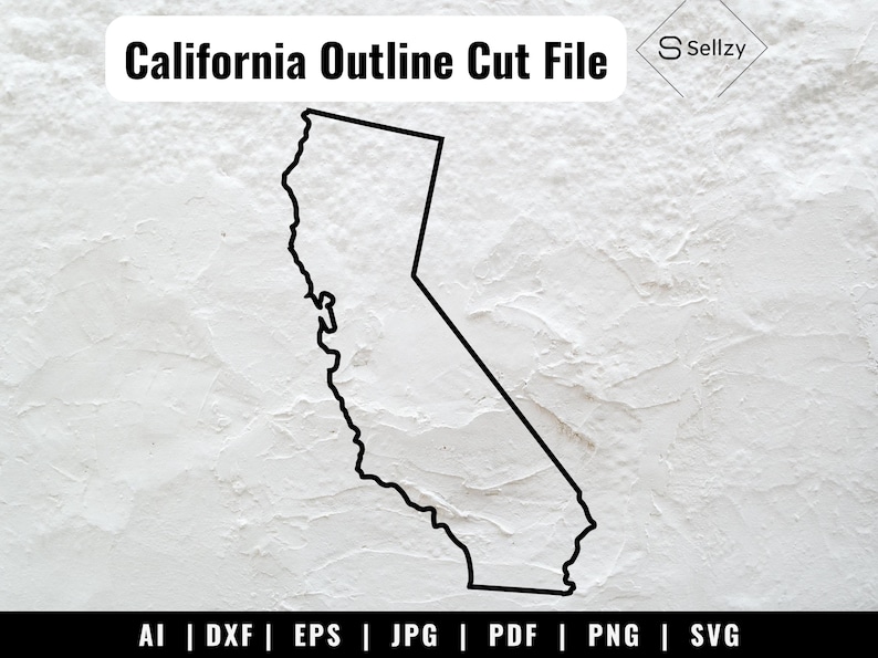 California Outline SVG Files | California Cut Files | California PNG ...