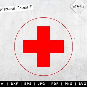 Medical Cross SVG Bundle | Red Cross Nurse Clipart | Healthcare SVG ...