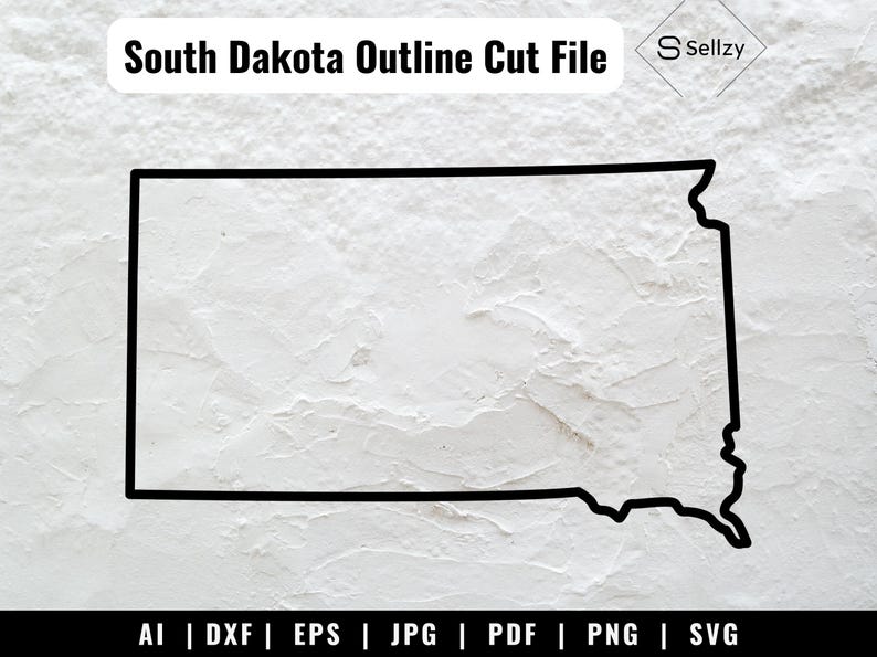 South Dakota Outline SVG Files | South Dakota Cut Files | South Dakota ...