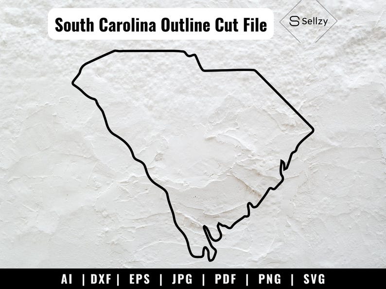 South Carolina Outline SVG Files | South Carolina Cut Files | South ...