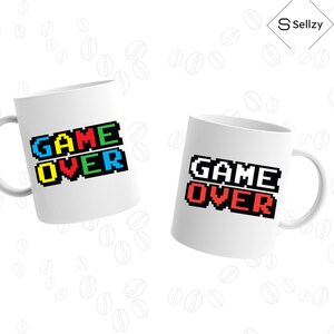 Game Over Pixels | Game Over SVG | Game Over Cricut SVG | Funny Gamer ...
