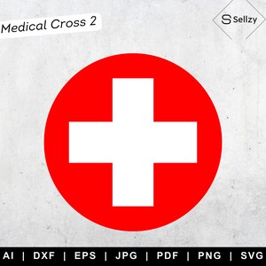 Medical Cross SVG Bundle | Red Cross Nurse Clipart | Healthcare SVG ...