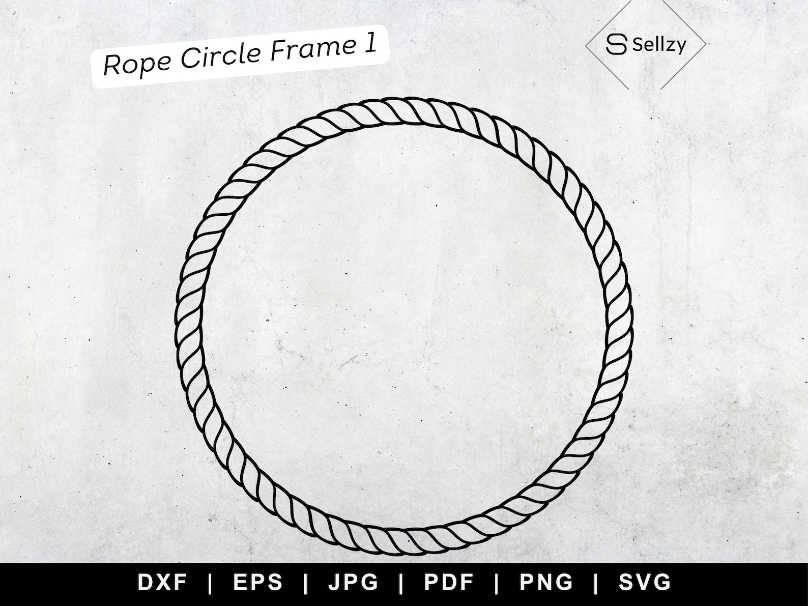 Rope Circle Frame SVG | Rope Circle Frame Border SVG Files | Rope ...
