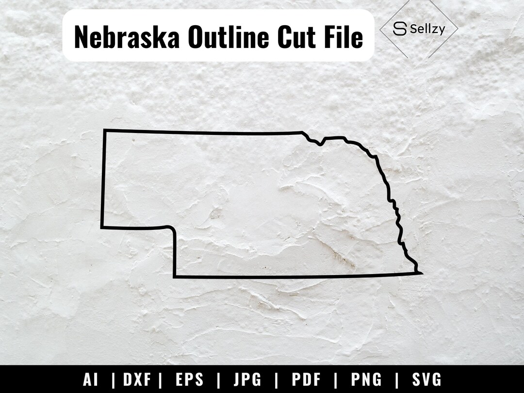 Nebraska Outline SVG Files | Nebraska Cut Files | Nebraska Vector | USA ...