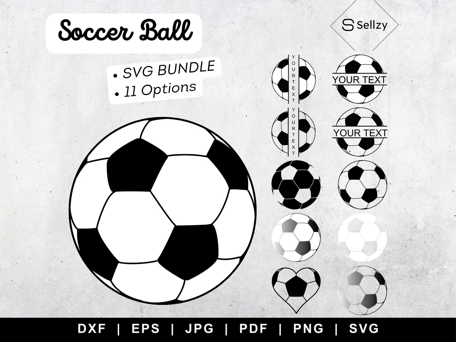 Soccer Ball Bundle SVG | Split Soccer Ball SVG | Soccer Ball SVG ...