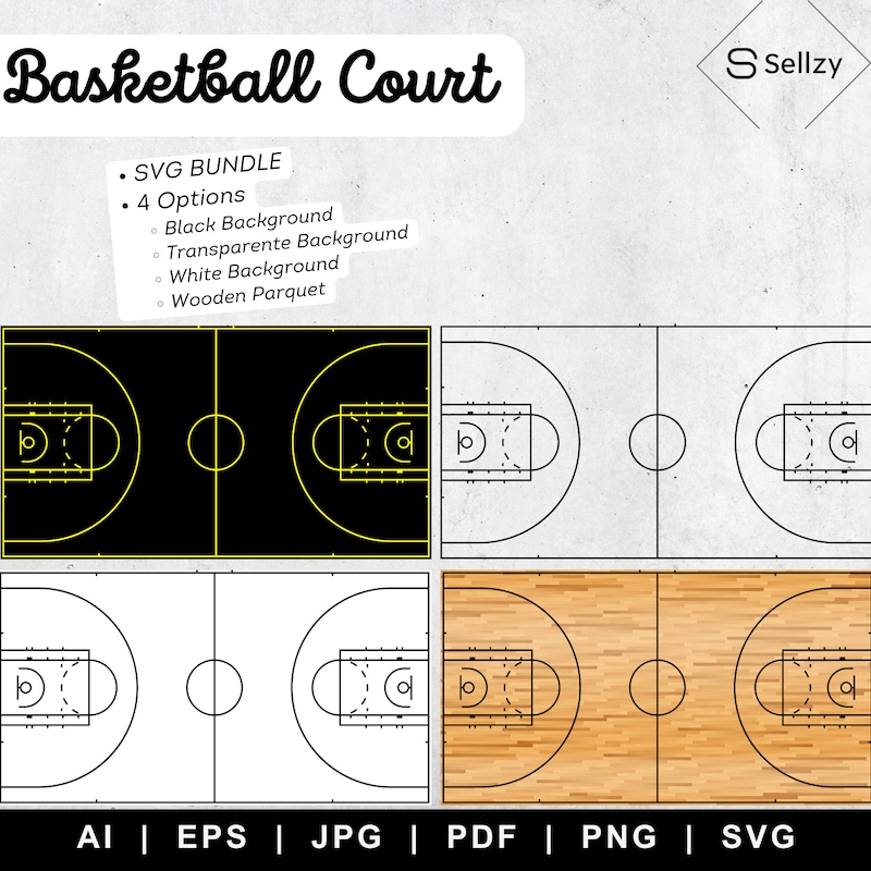 Basketball Court - Etsy